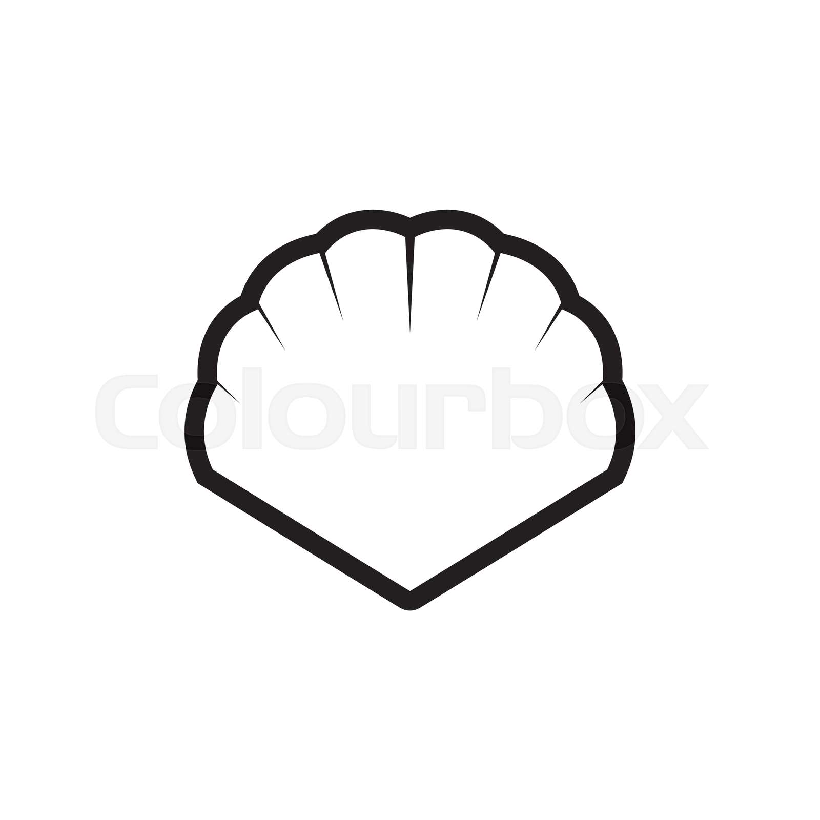 Shell graphic design template vector isolated | Stock vector | Colourbox