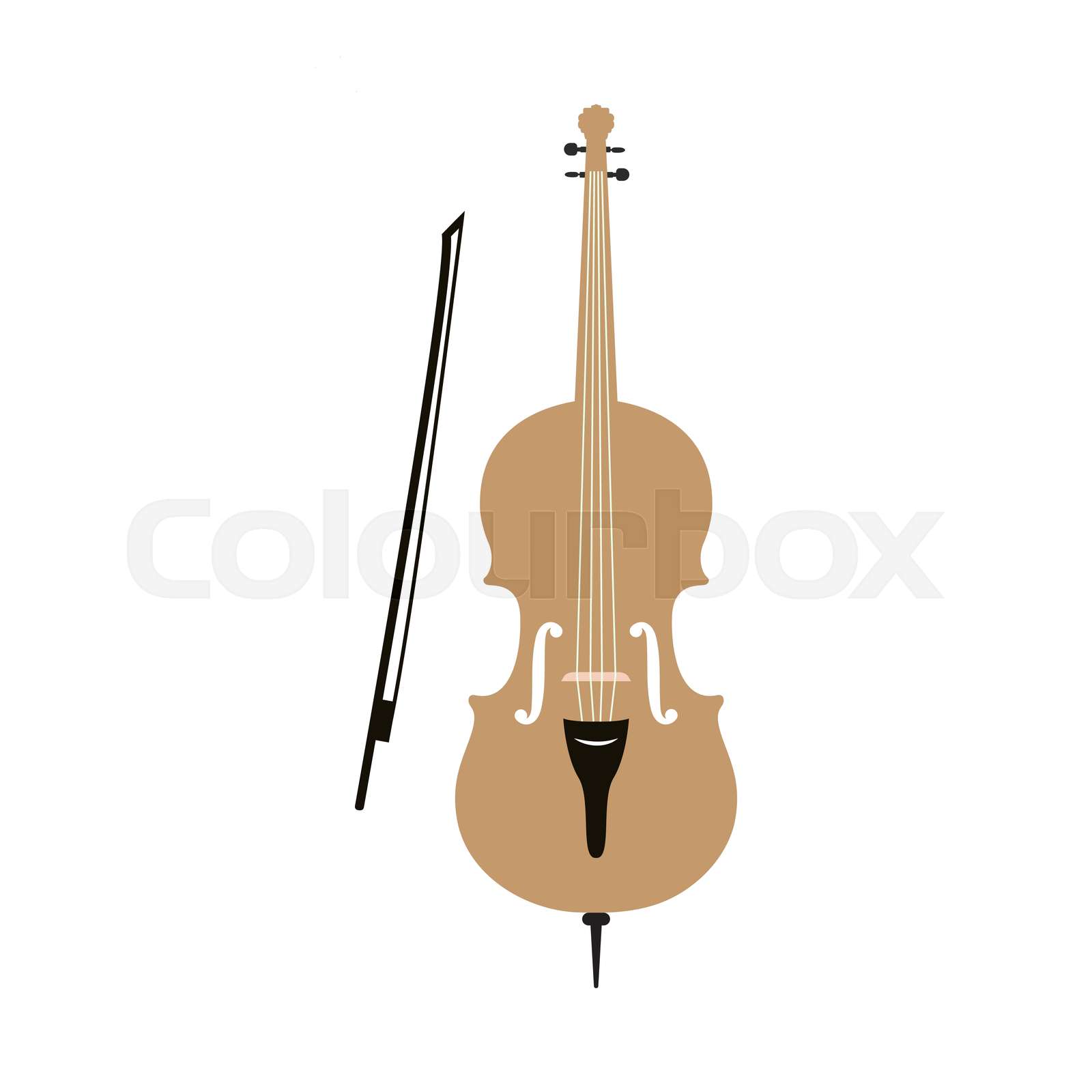 Cello graphic design template vector isolated | Stock vector | Colourbox