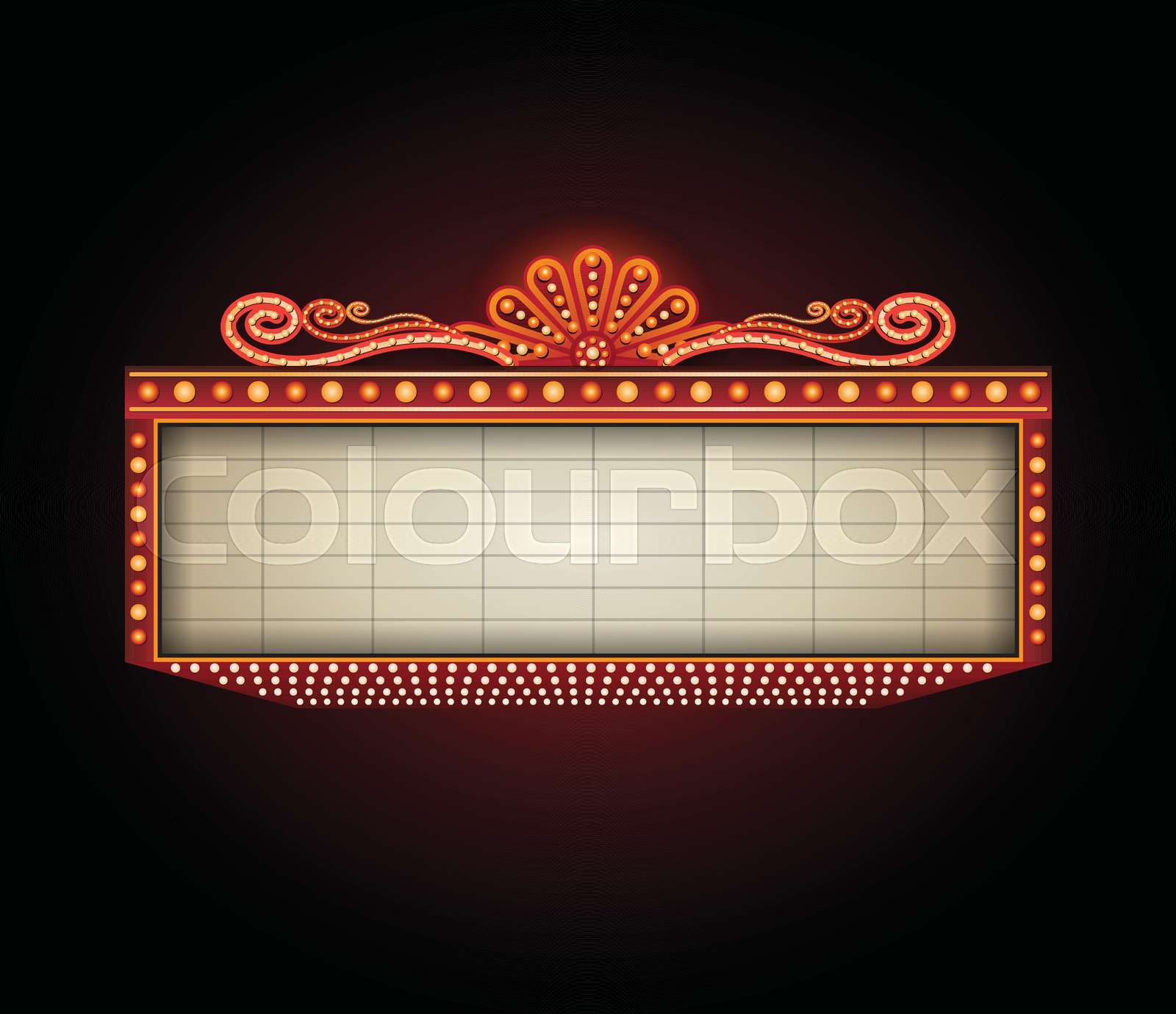 Movie Theater Sign Vector