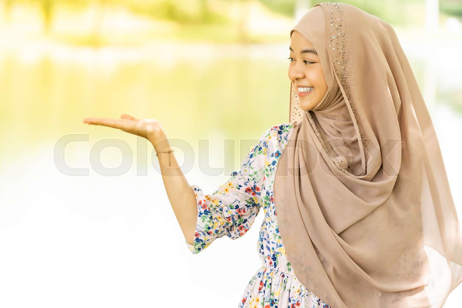 muslim girl portrait | Stock image | Colourbox