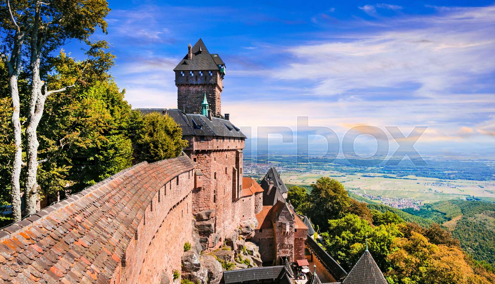 Haut-Koenigsbourg Castle - impressive medieval fortress in France ...