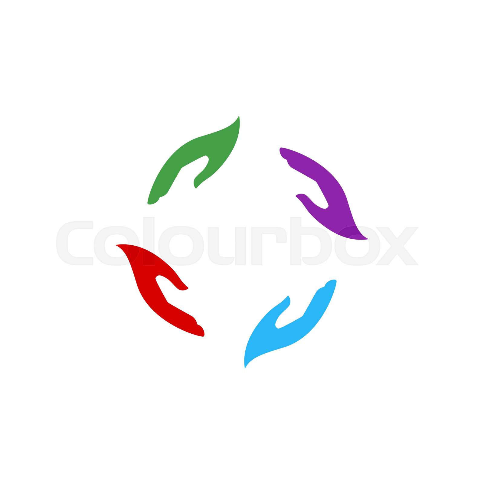 hand care vector design template illustration | Stock vector | Colourbox