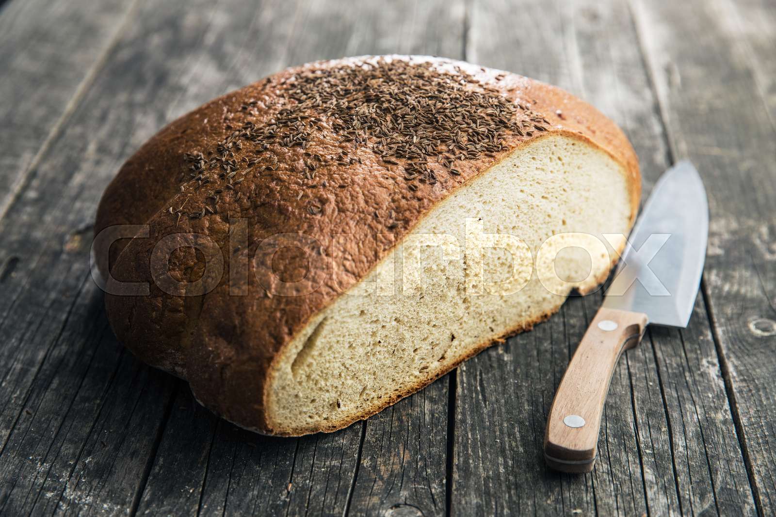 Sliced loaf of bread. | Stock image | Colourbox