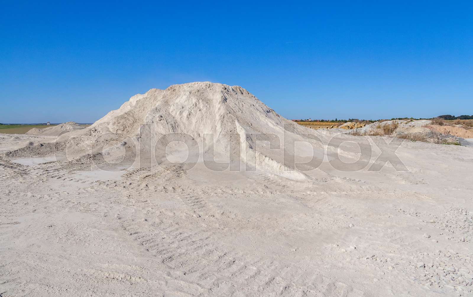 white spoil pile | Stock image | Colourbox