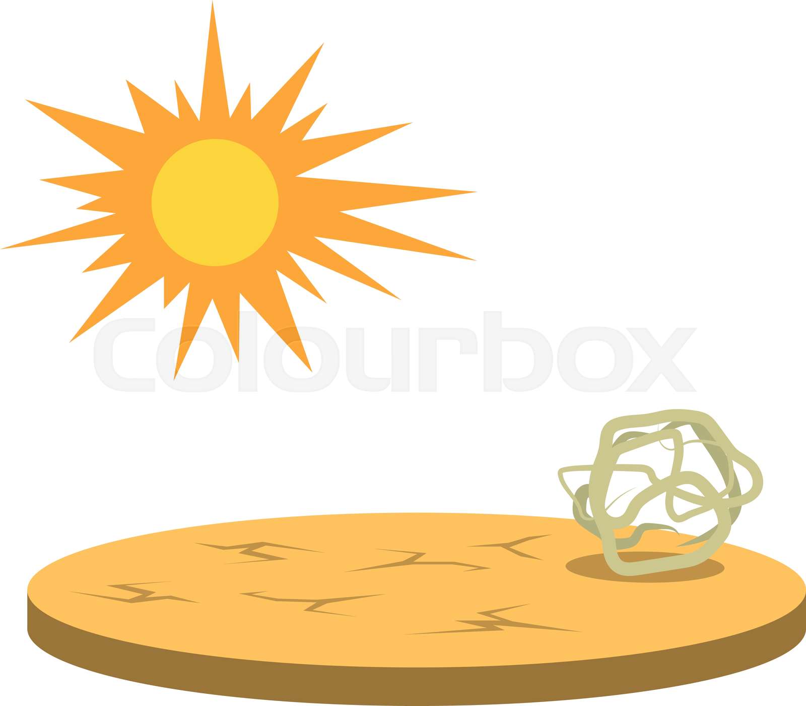 Drought cartoon vector illustration | Stock vector | Colourbox