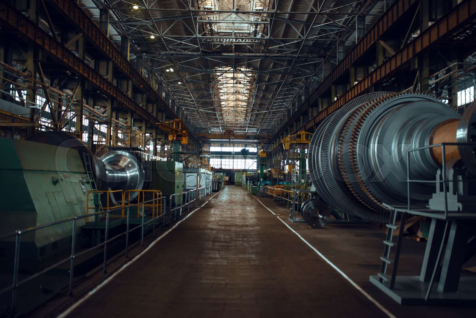 Turbine manufacturing factory interior, nobody | Stock image | Colourbox
