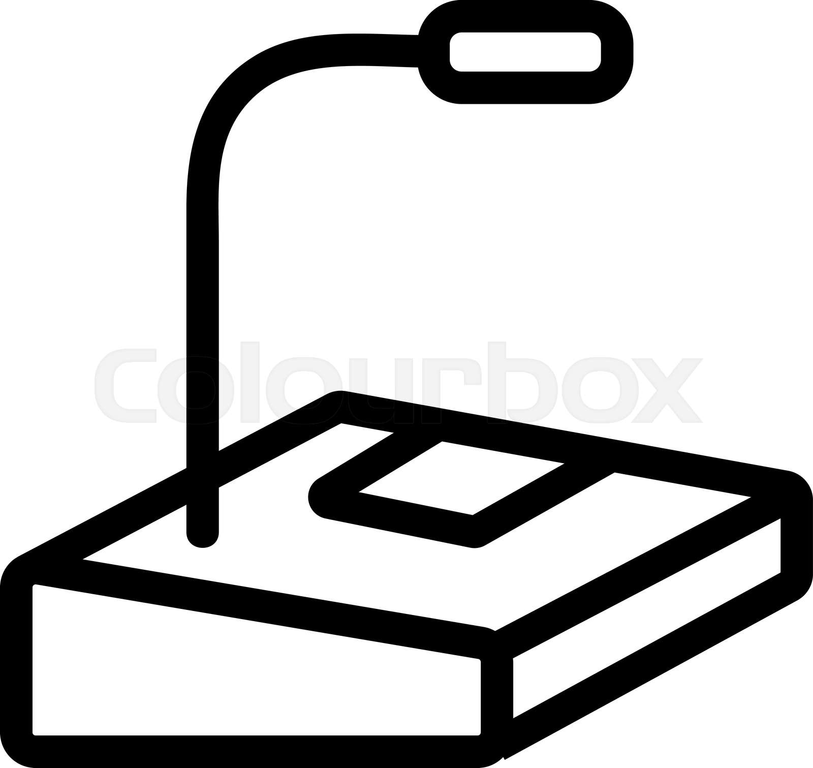 intercom microphone icon vector outline illustration | Stock vector ...