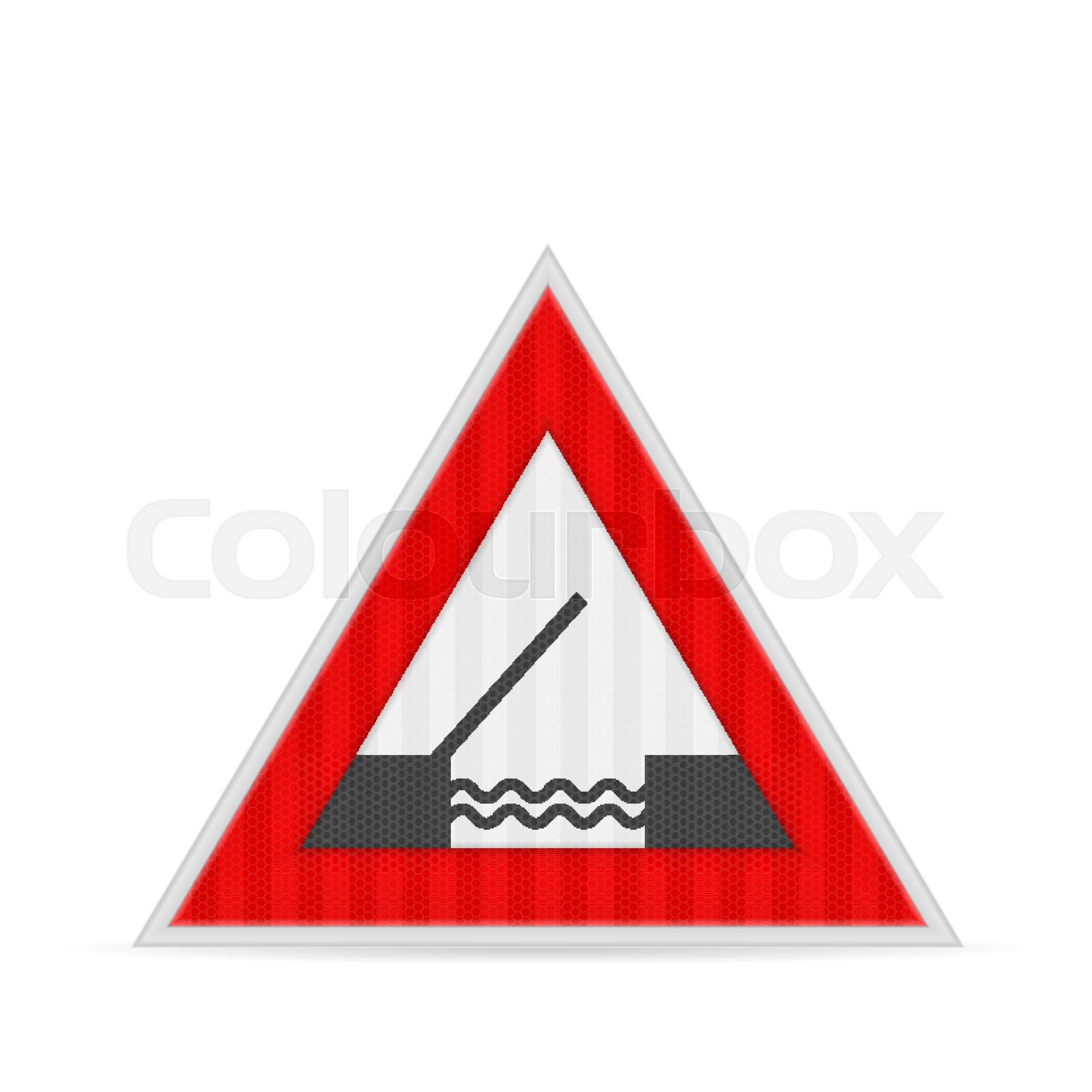 Drawbridge road sign | Stock vector | Colourbox