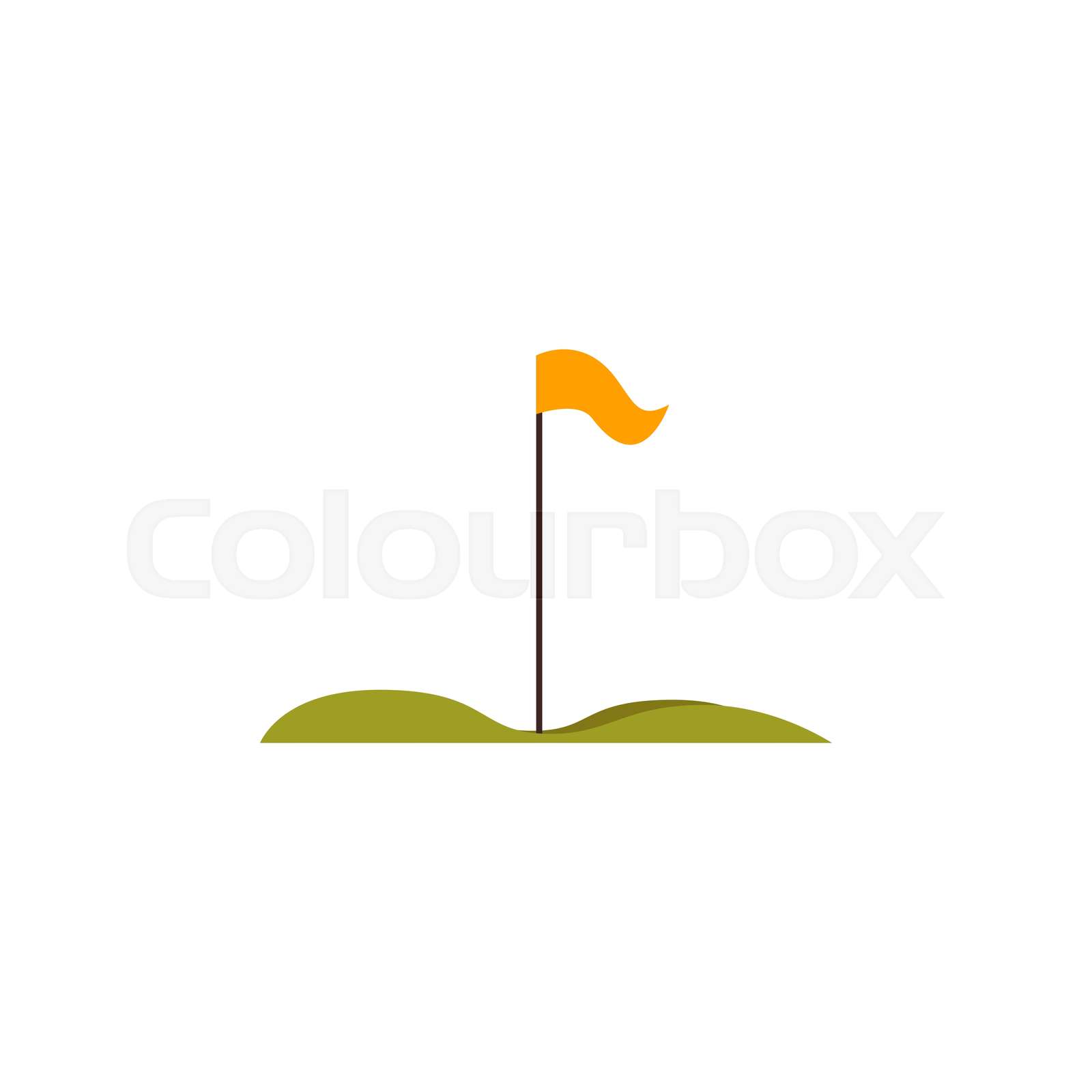 golf flag vector design template illustration | Stock vector | Colourbox