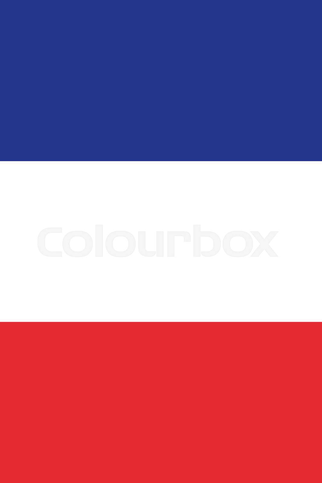 Vertical French flag | Stock image | Colourbox