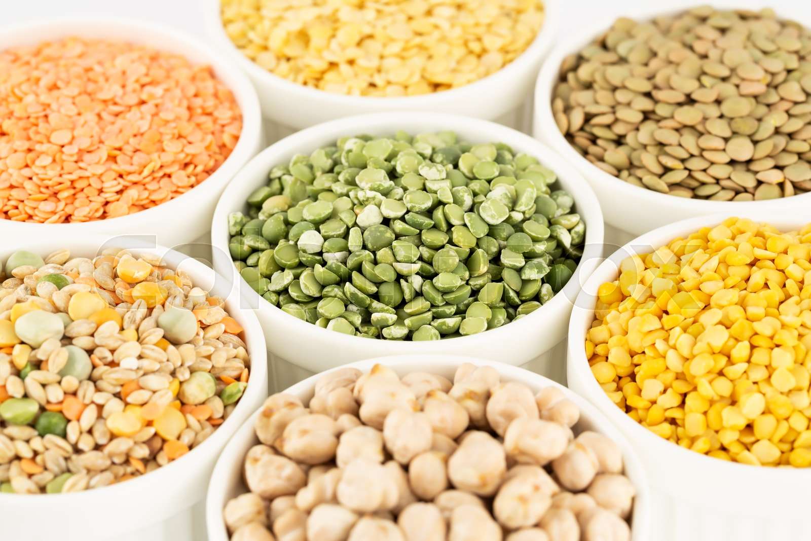 Collection of cereals and beans | Stock image | Colourbox