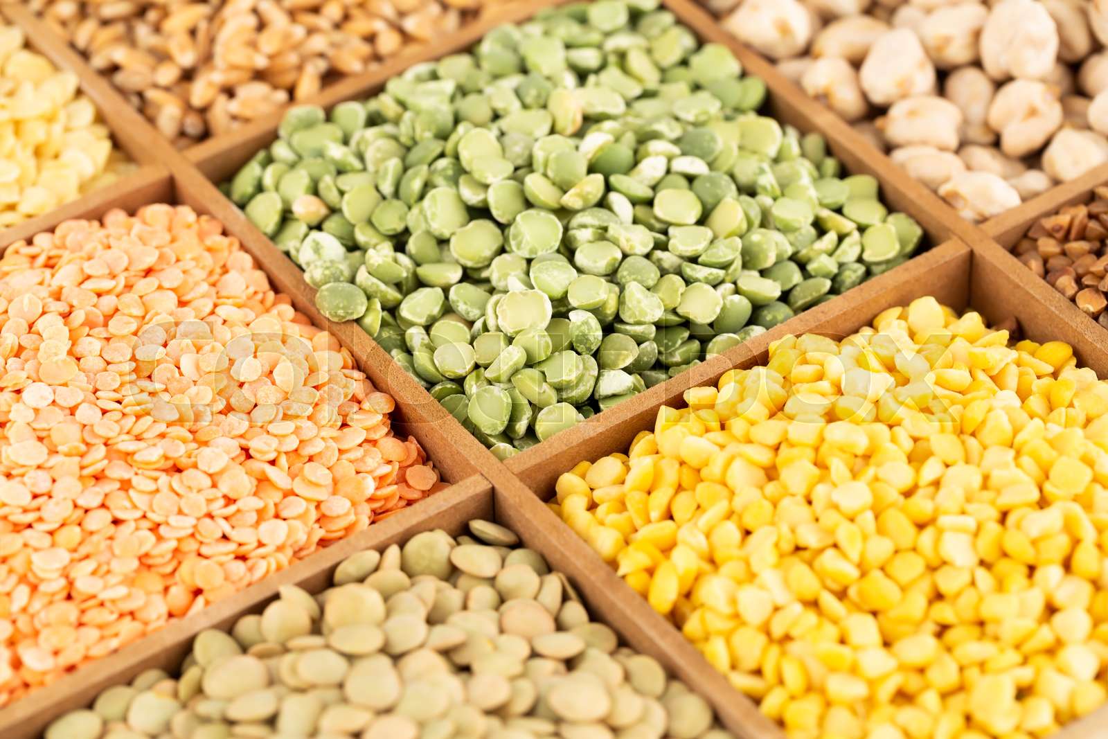 Collection of cereals and beans | Stock image | Colourbox