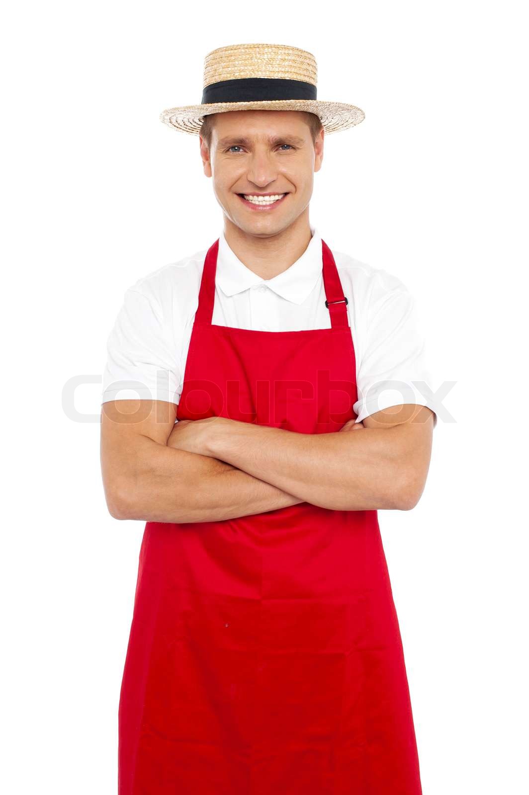 gut aussehend Chef posiert im Stil | Stock Bild | Colourbox