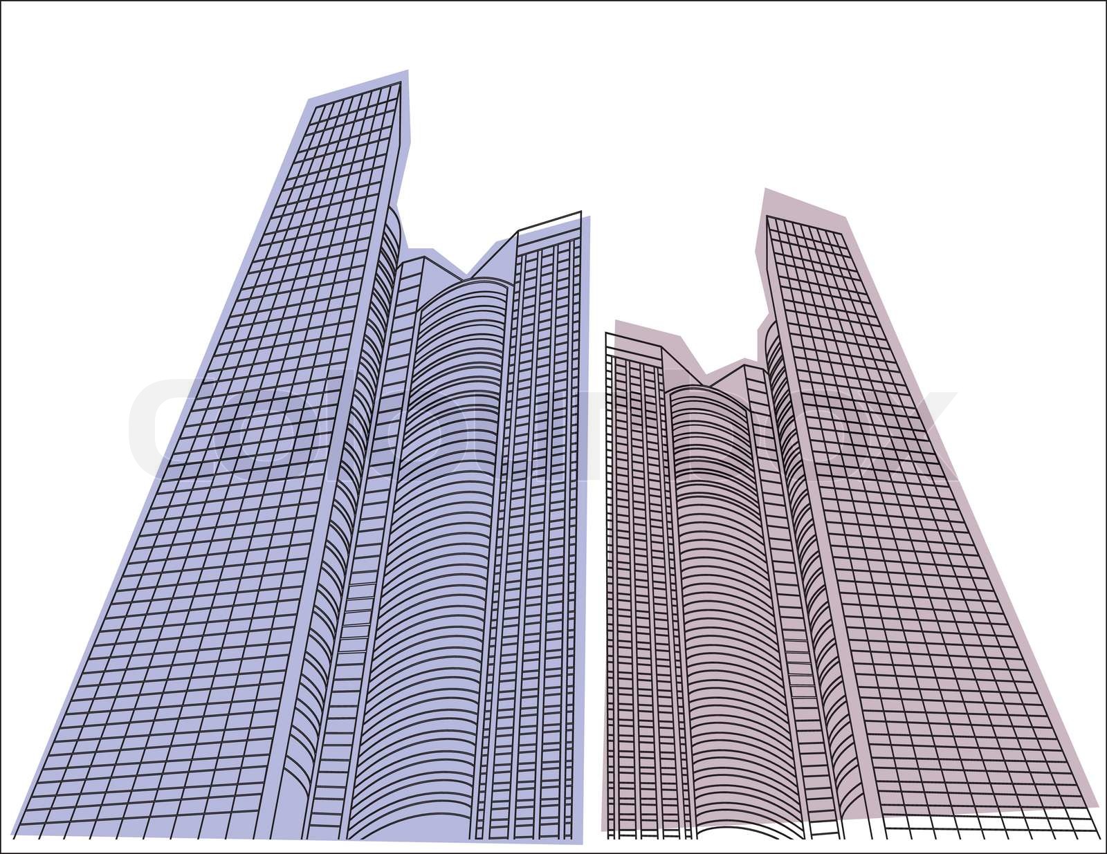 Vector buildings2 | Stock vector | Colourbox