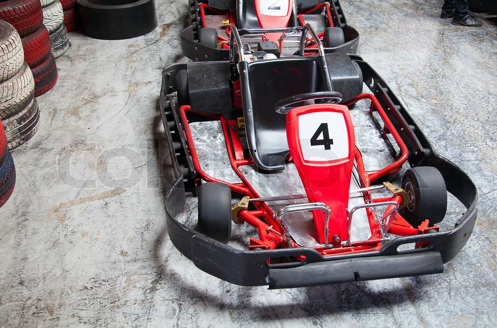 Indoor karting | Stock image | Colourbox