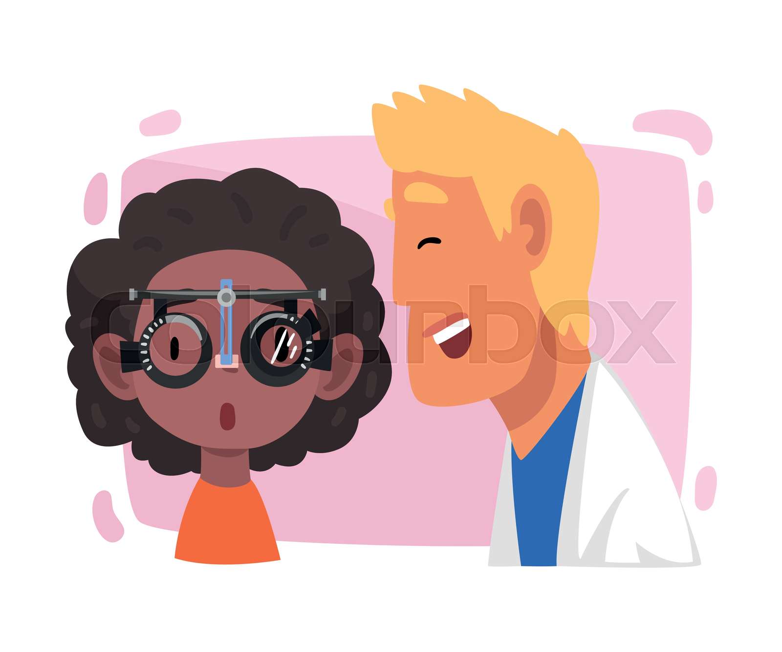 Male Ophthalmologist Doctor Doing Eye Test Procedure, Ophthalmology ...