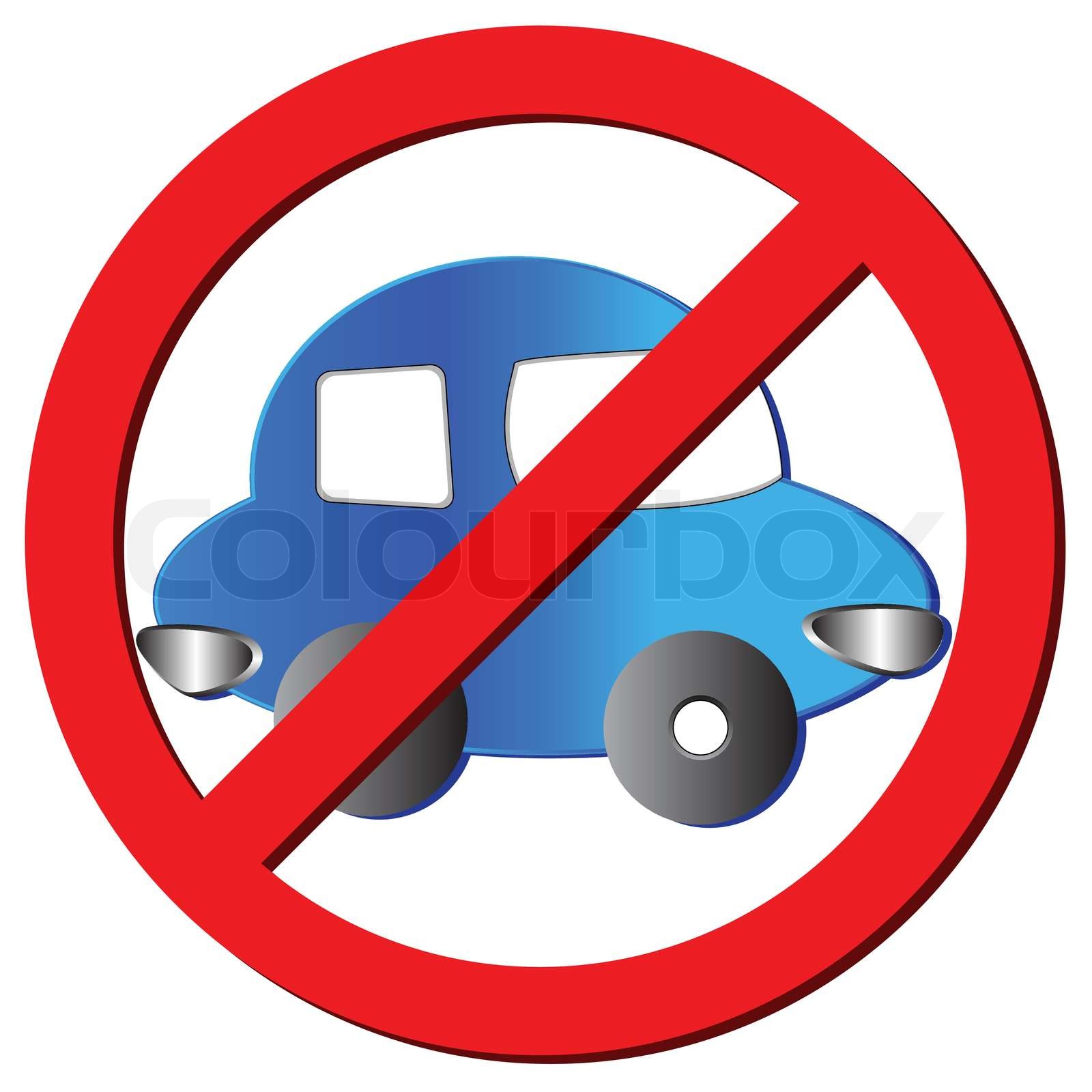 No car sign | Stock vector | Colourbox