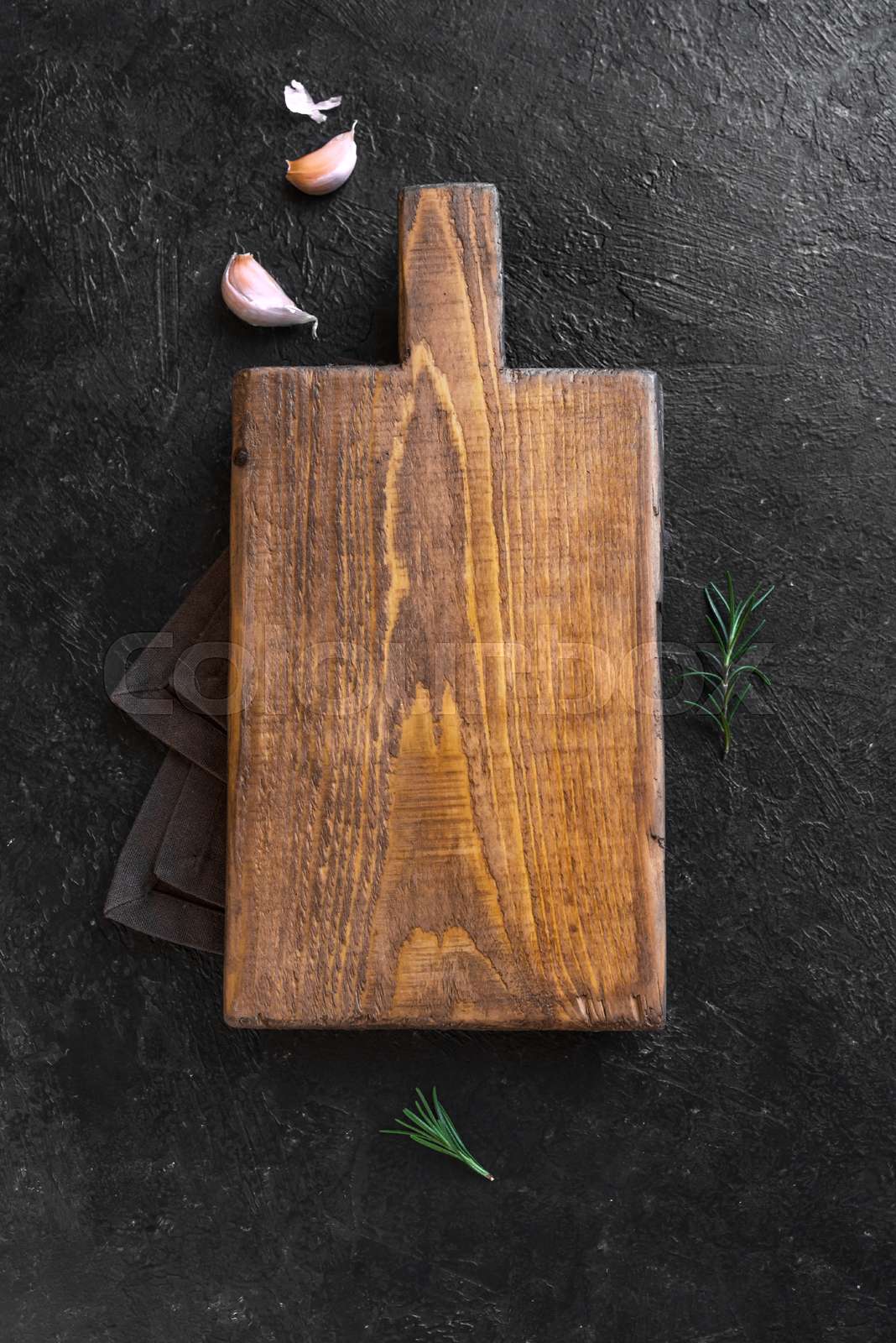 Empty wooden board. | Stock image | Colourbox