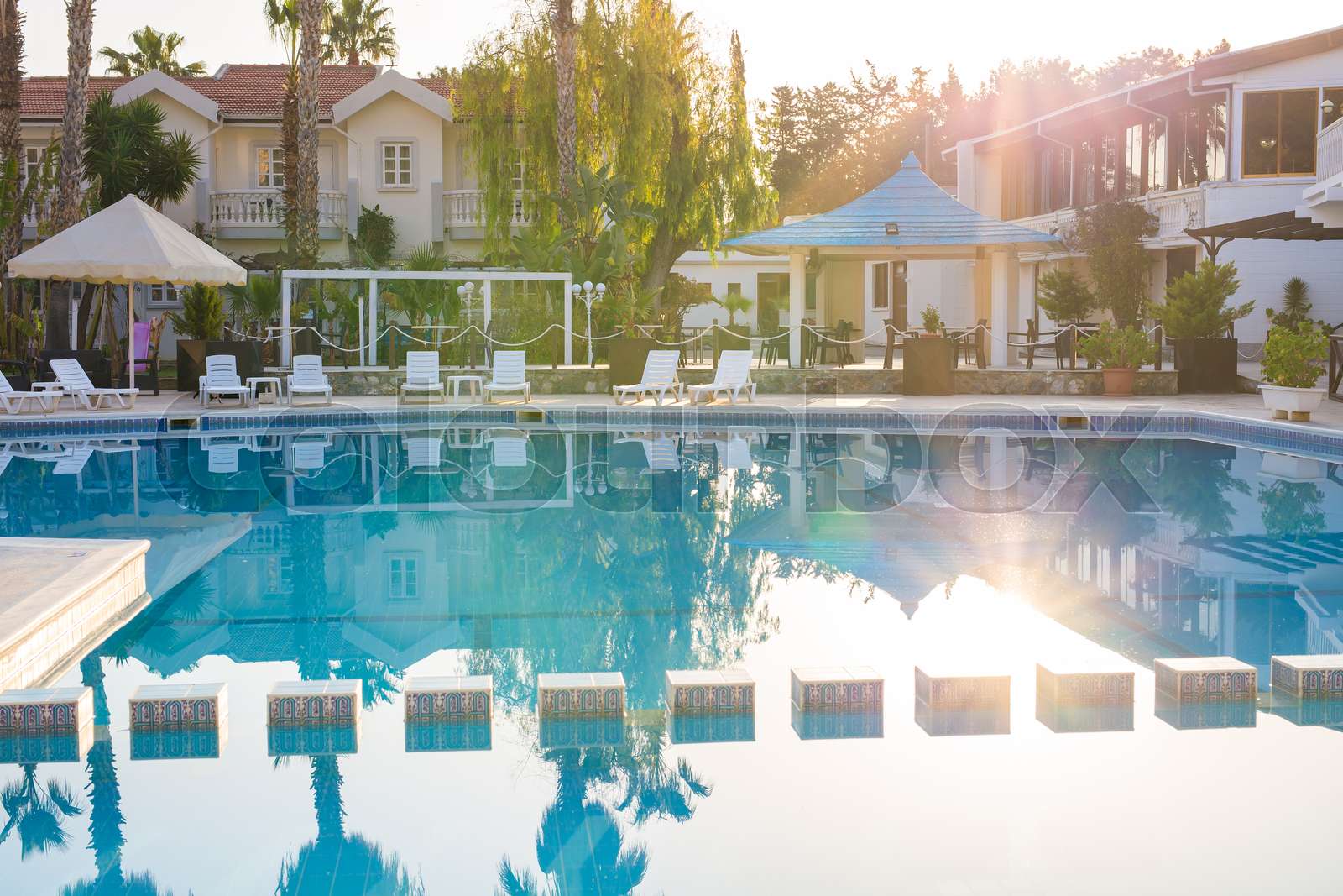 Swimming pool of luxury hotel | Stock image | Colourbox