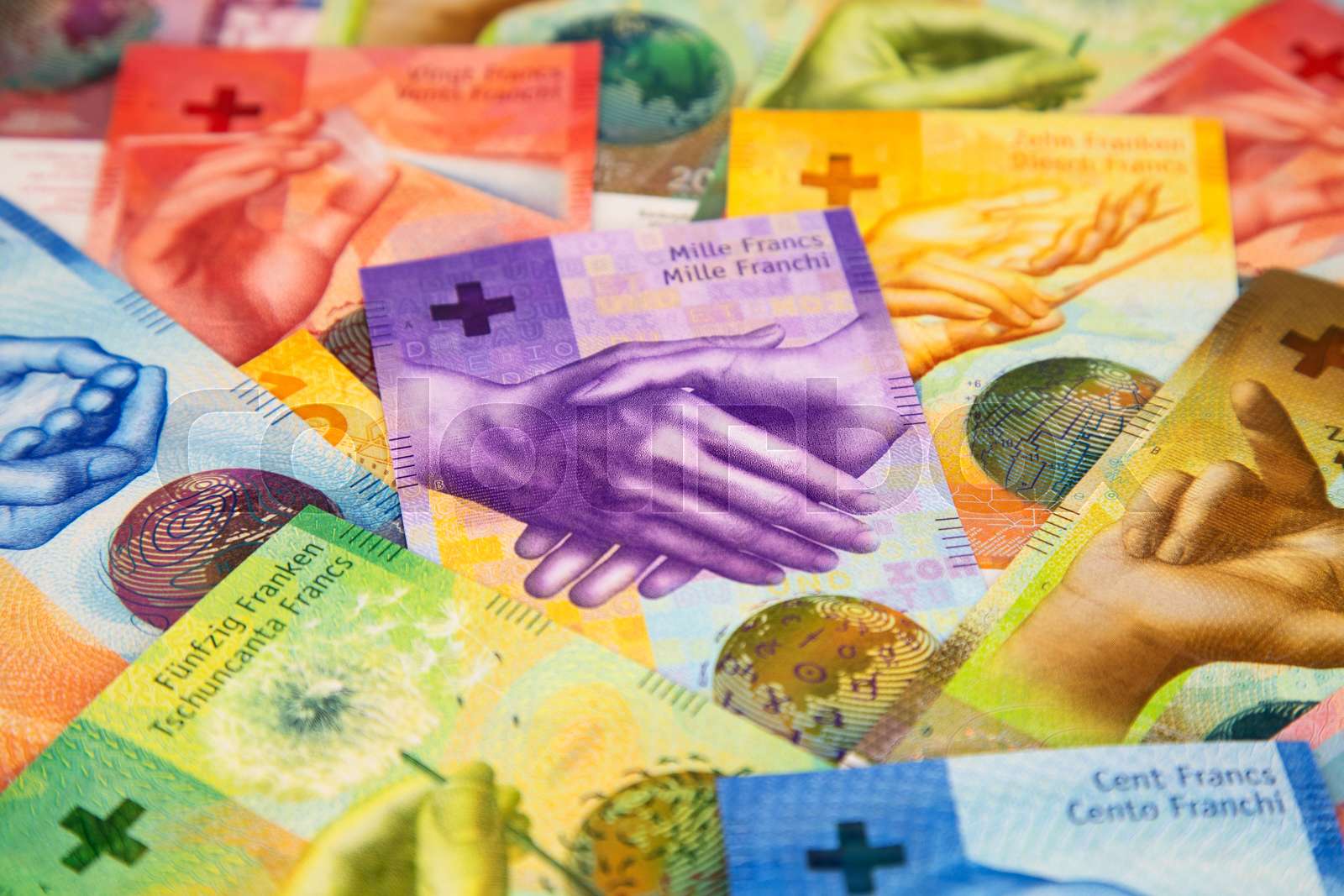 Swiss francs | Stock image | Colourbox