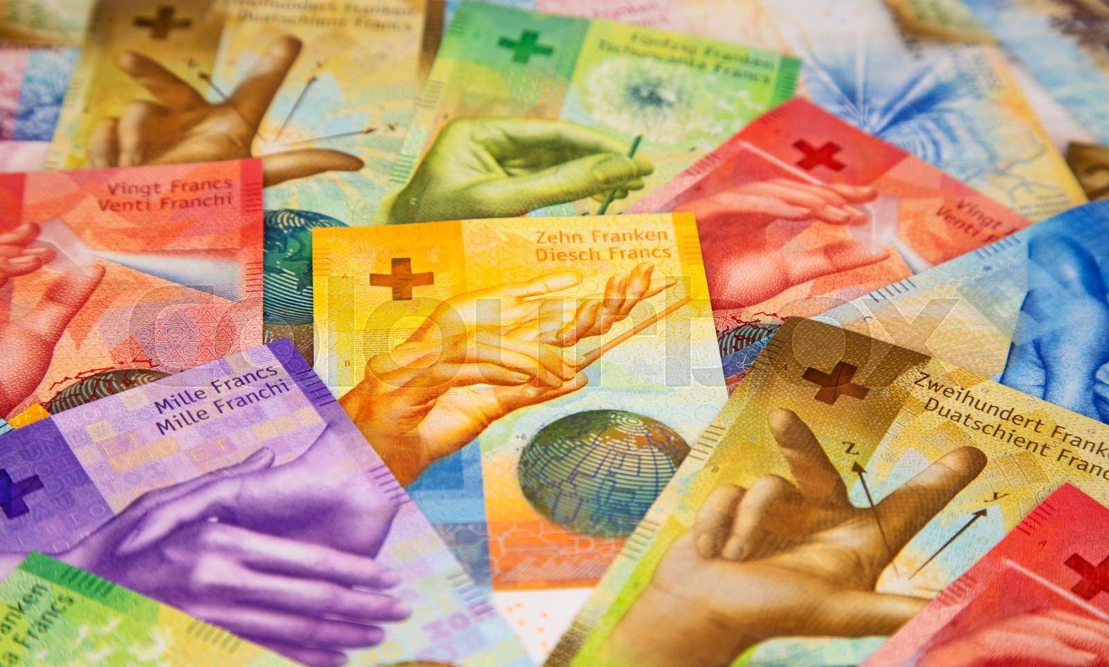 Swiss francs | Stock image | Colourbox