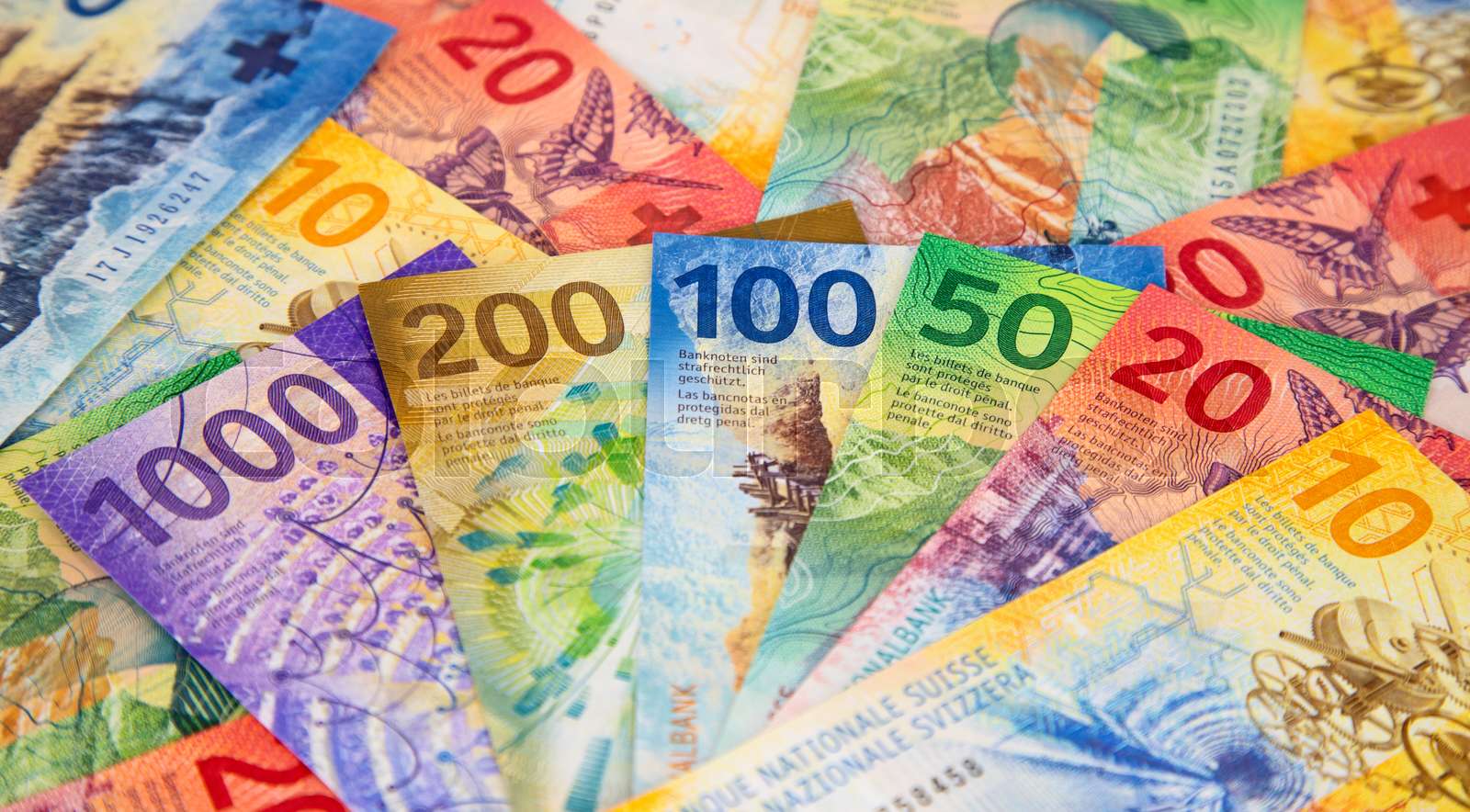 Swiss francs | Stock image | Colourbox