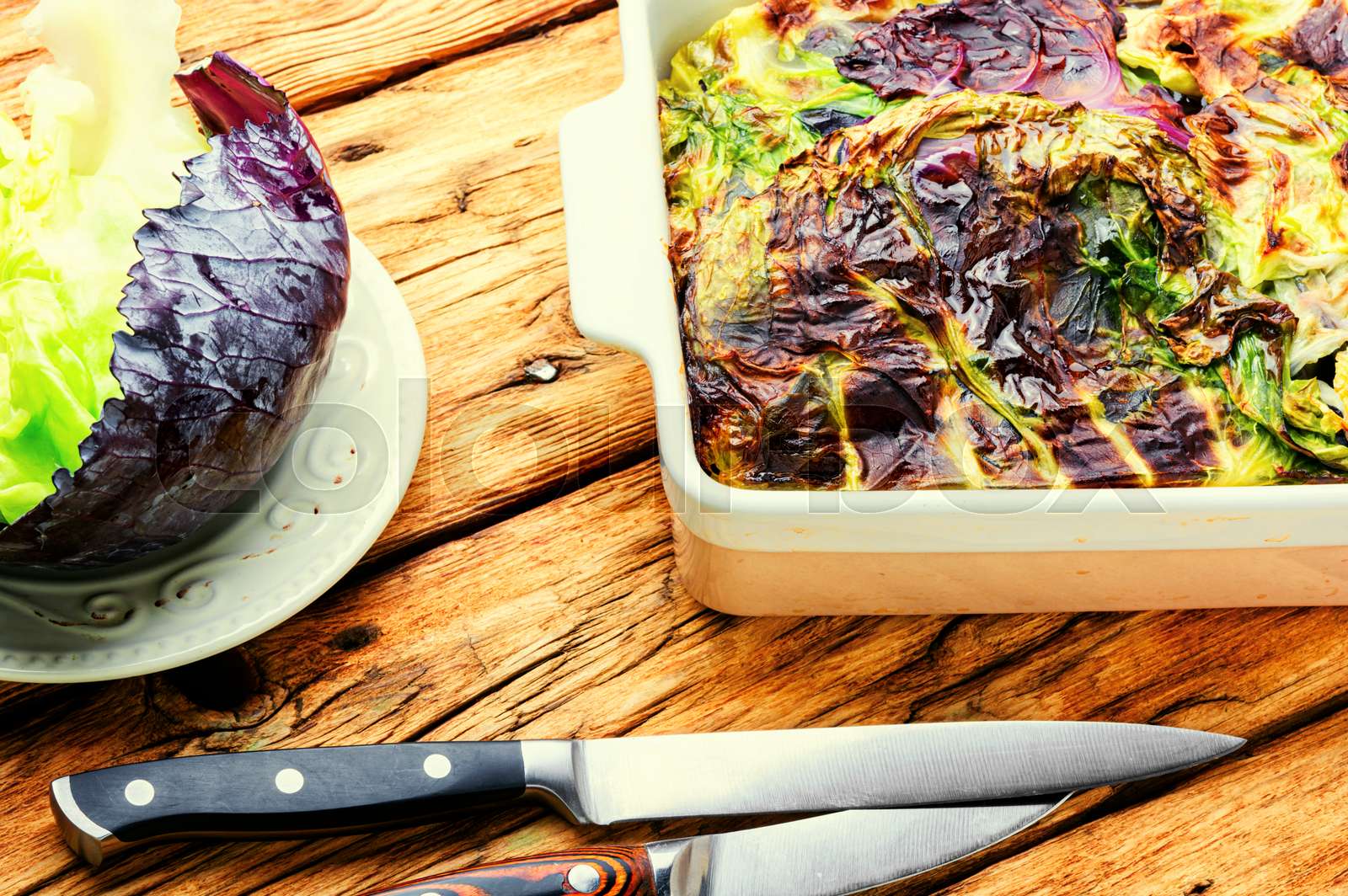 Lean vegetable gratin. | Stock image | Colourbox