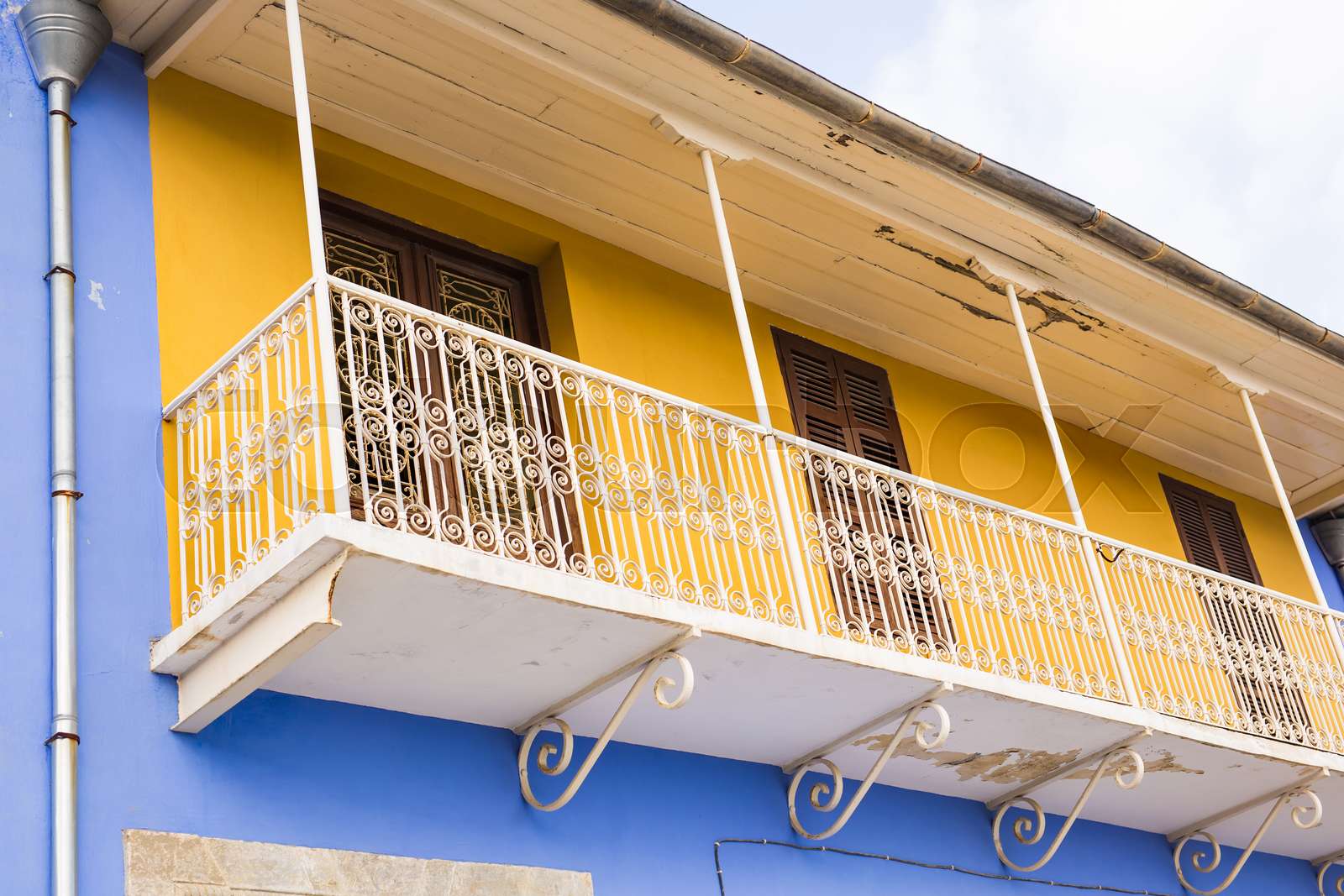 Vintage old balcony | Stock image | Colourbox