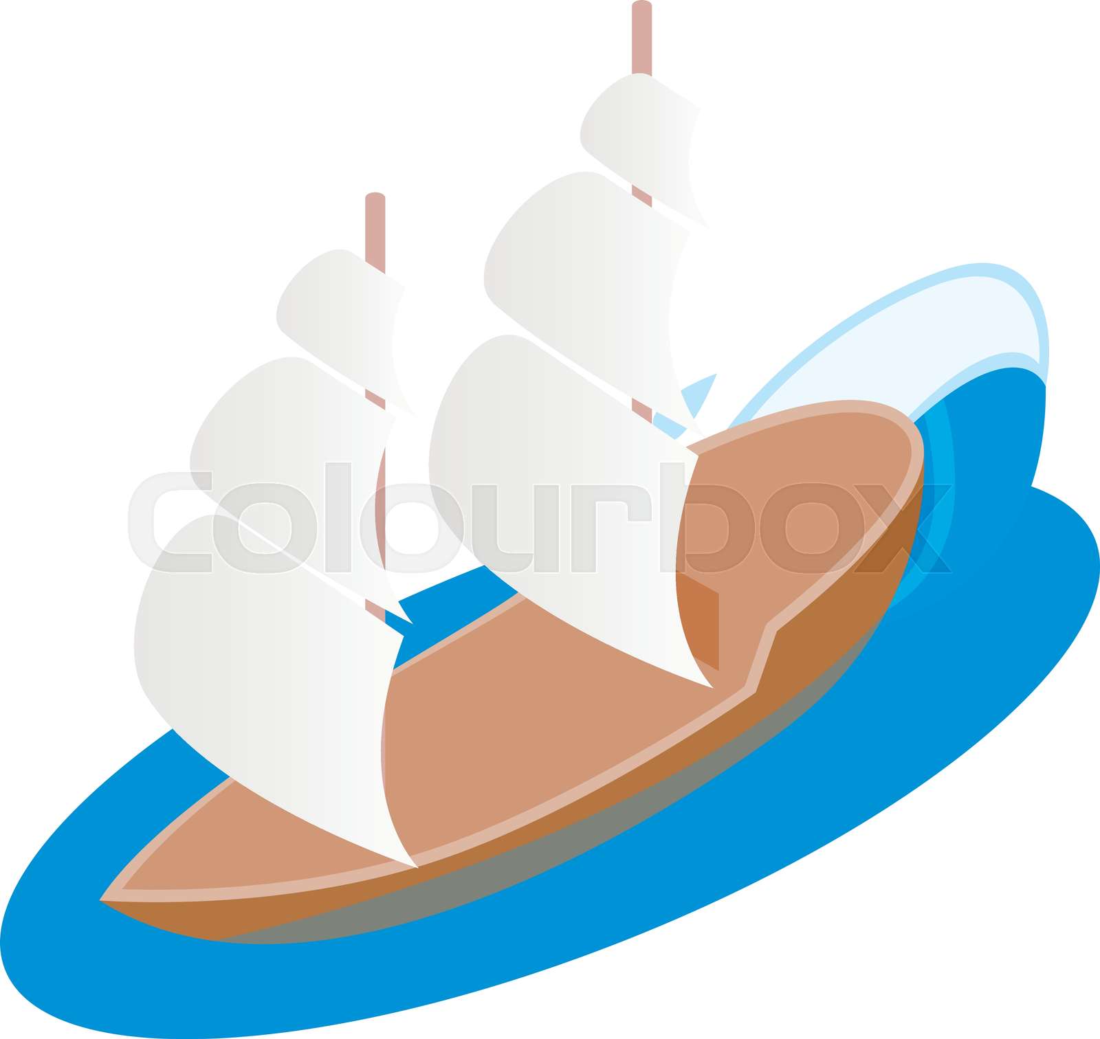 segeln, schiff, icon | Stock-Vektor | Colourbox