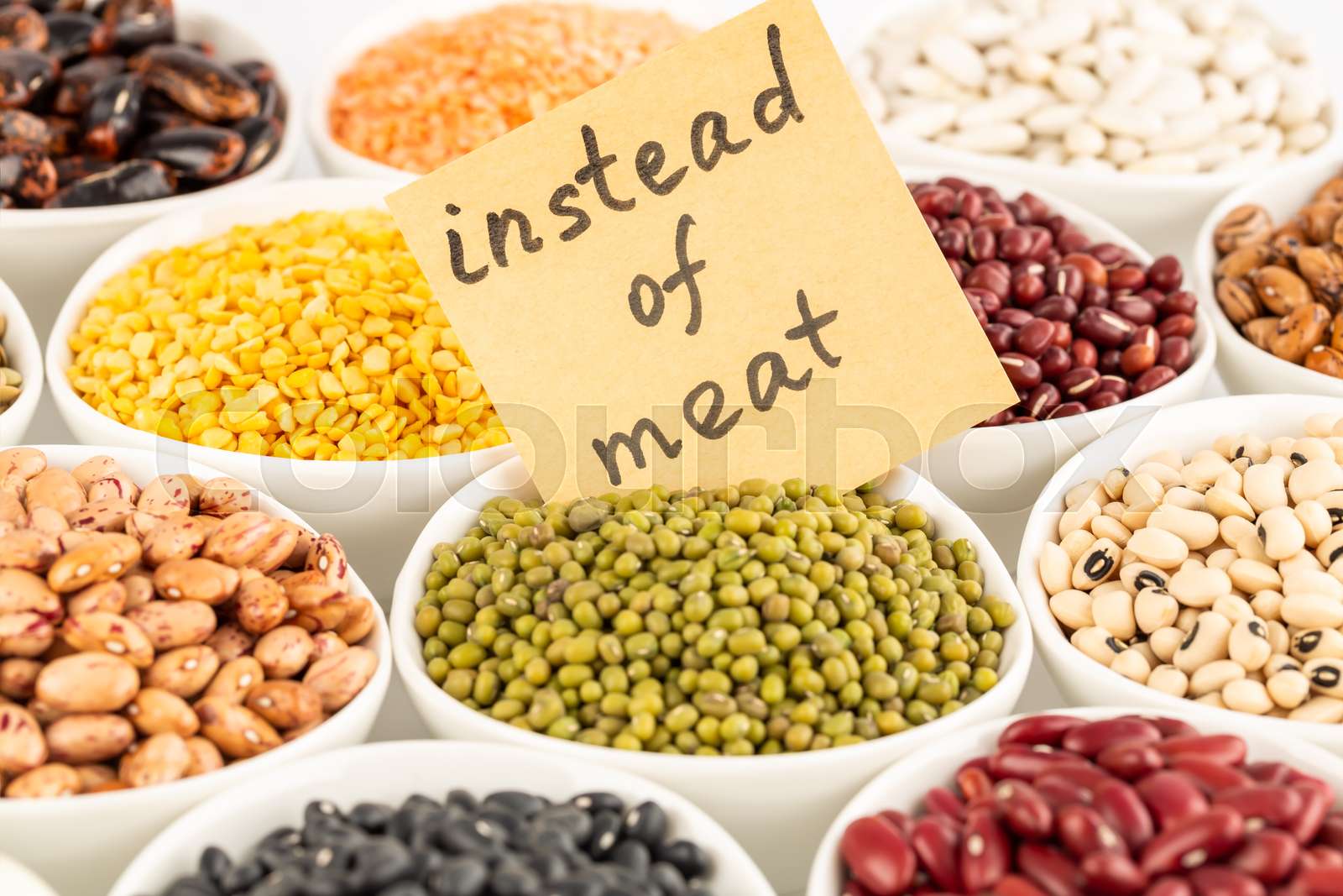 Collection of beans | Stock image | Colourbox