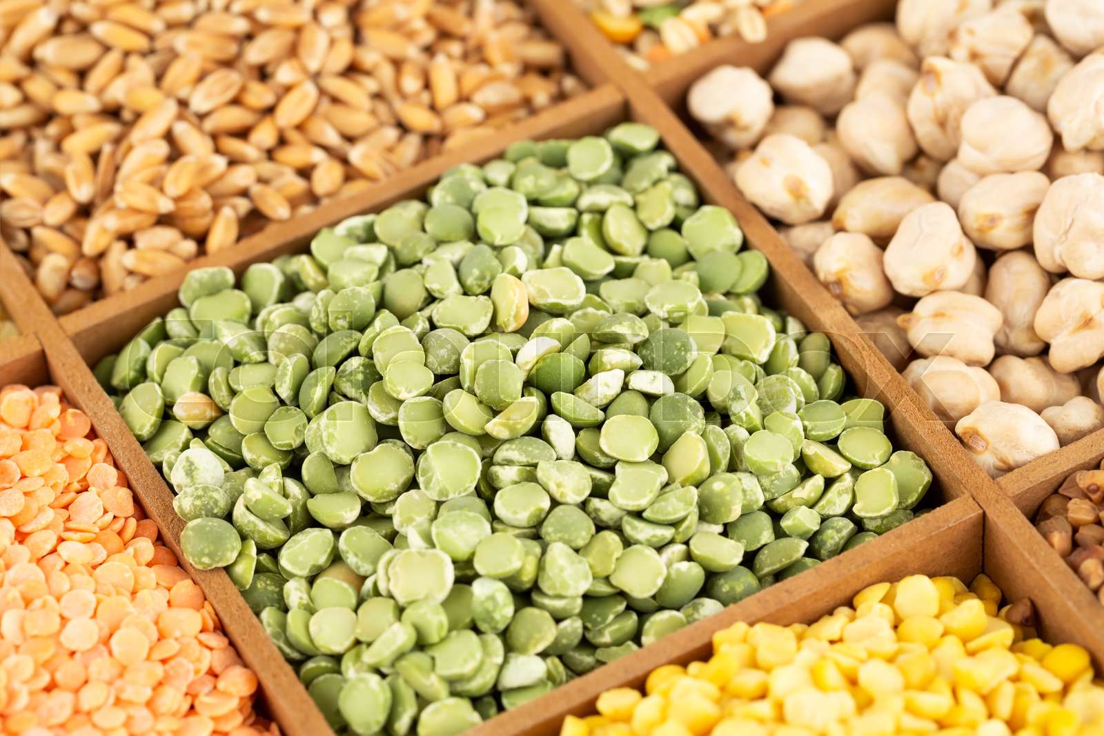 Collection of cereals and beans | Stock image | Colourbox