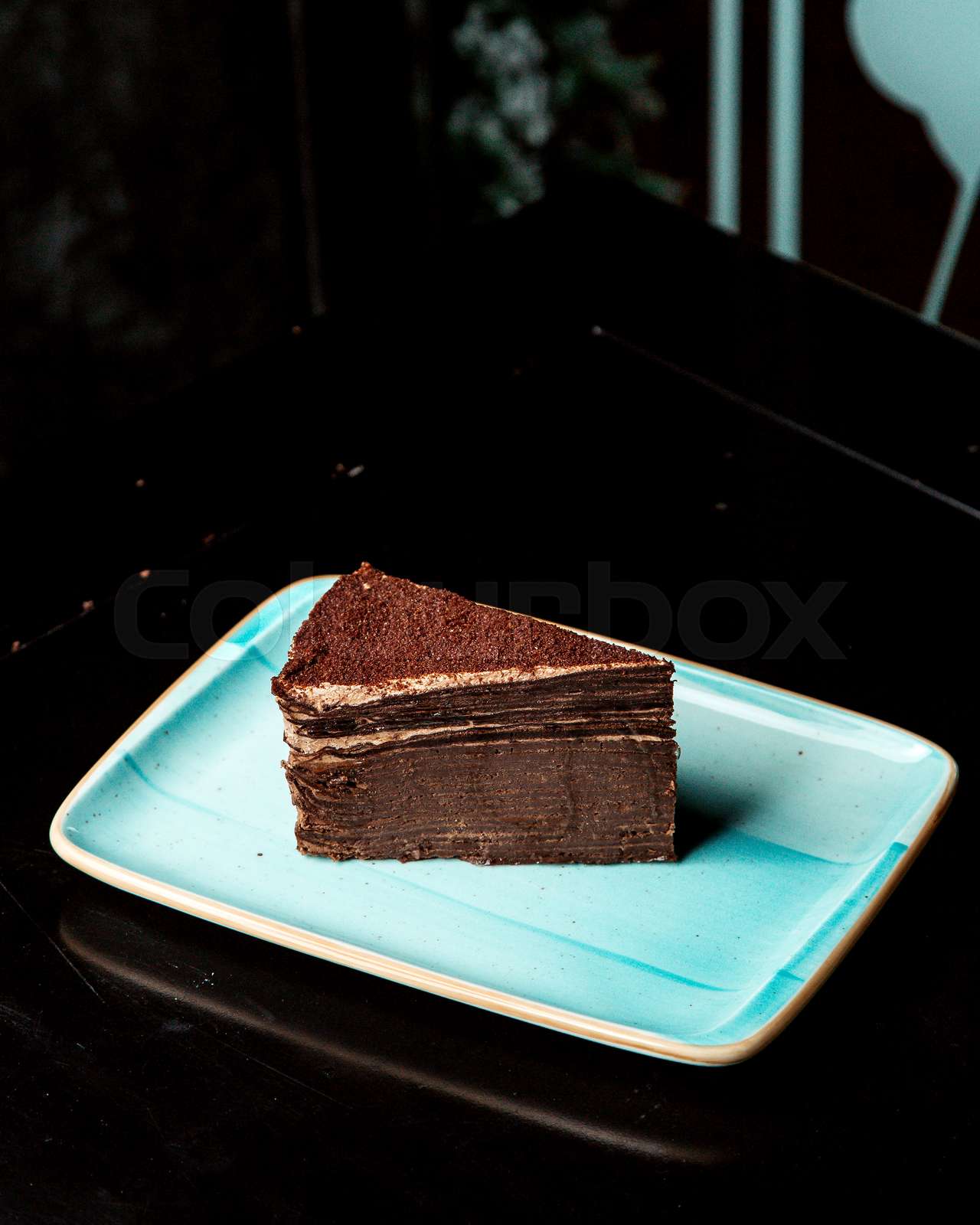 multiple layer chocolate dessert | Stock image | Colourbox