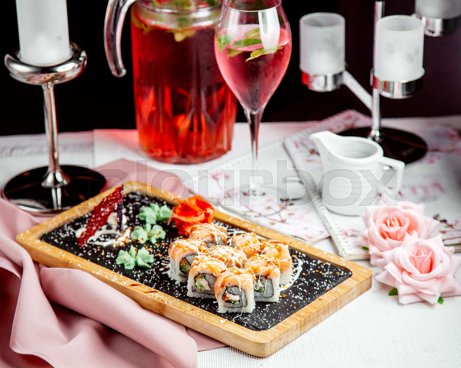 sushi set on the table | Stock image | Colourbox