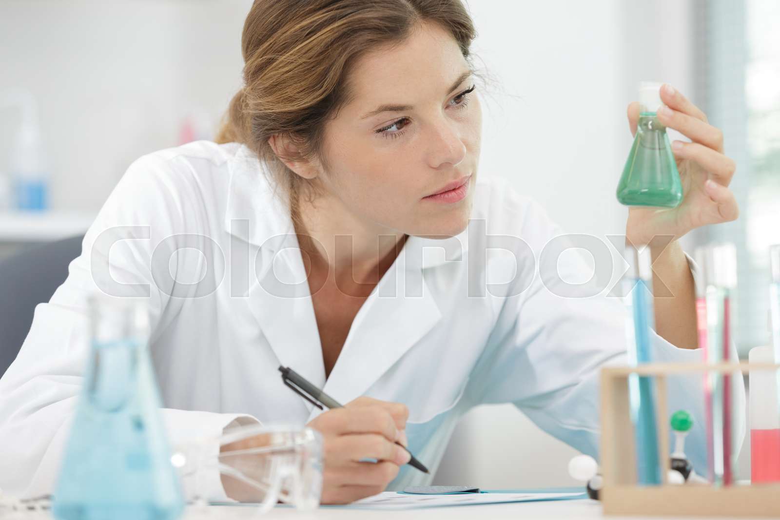 woman in lab | Stock image | Colourbox