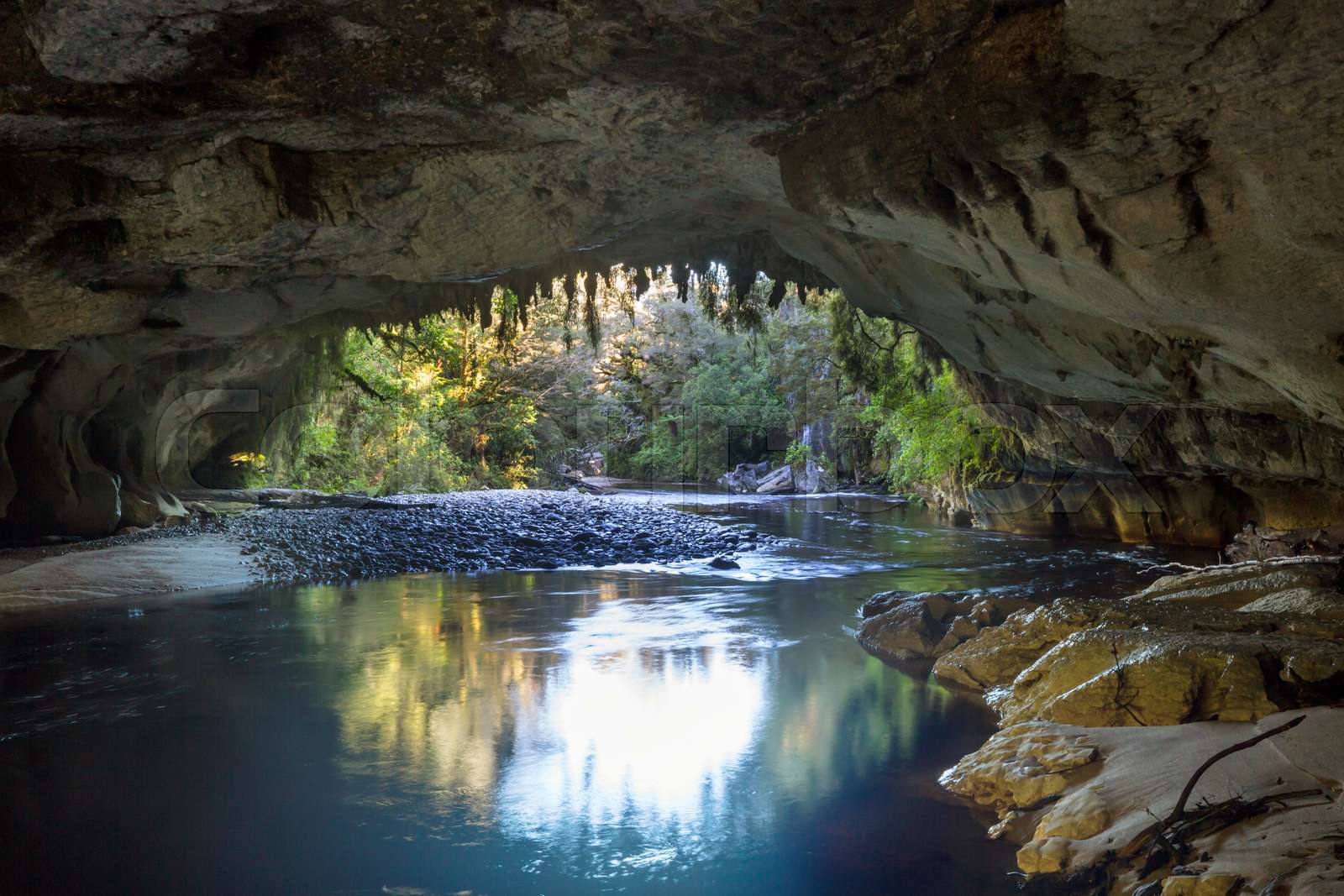 New Zealand cave | Stock image | Colourbox