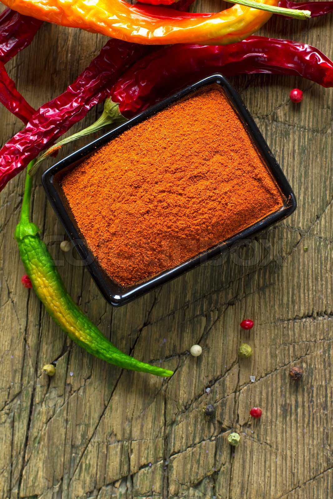 Ground chili peppers | Stock image | Colourbox