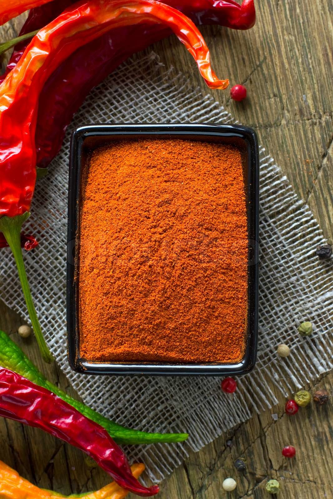 Ground chili peppers | Stock image | Colourbox