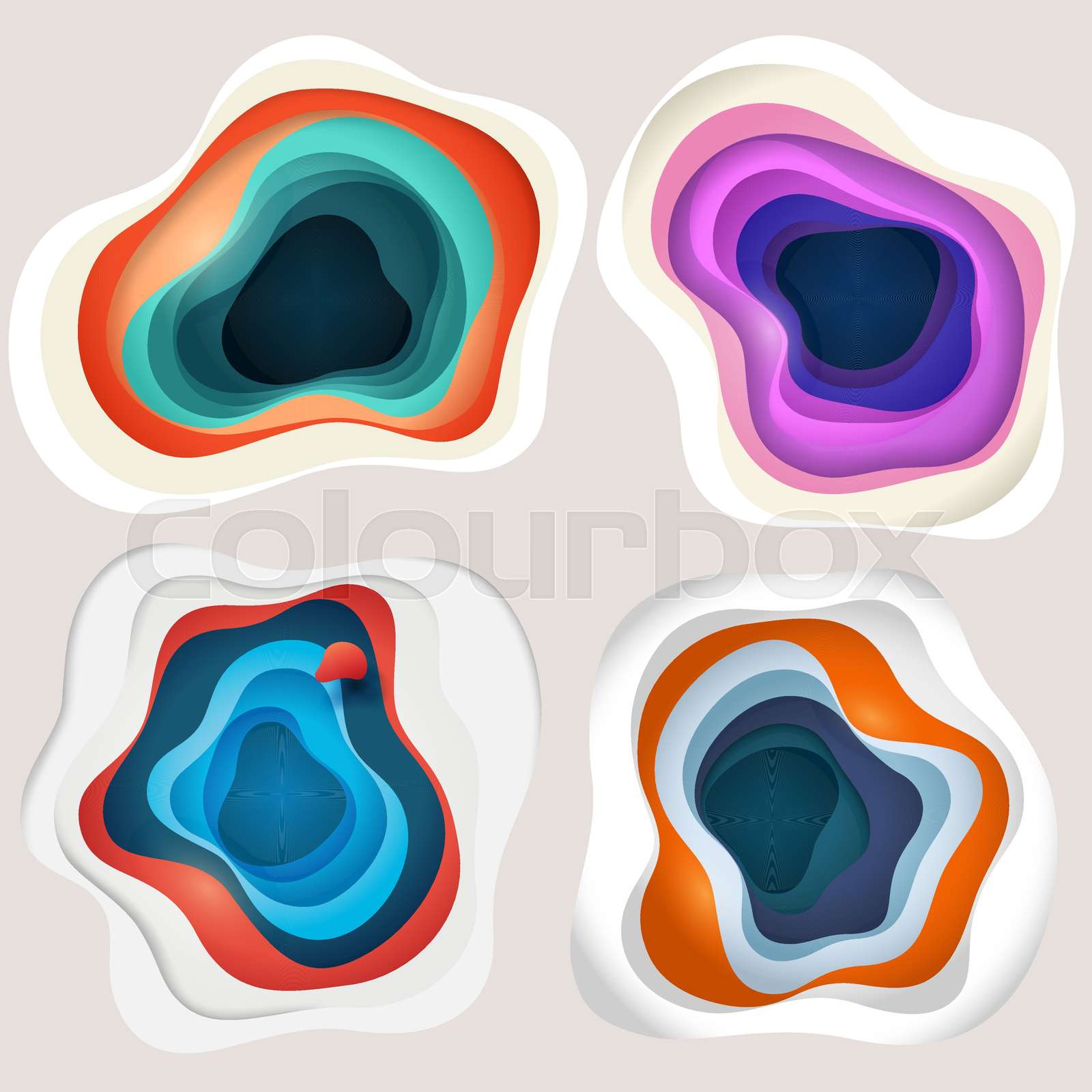 3d, präsentation, schicht | Stock-Vektor | Colourbox