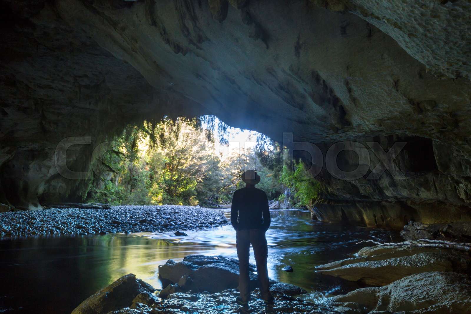 New Zealand cave | Stock image | Colourbox