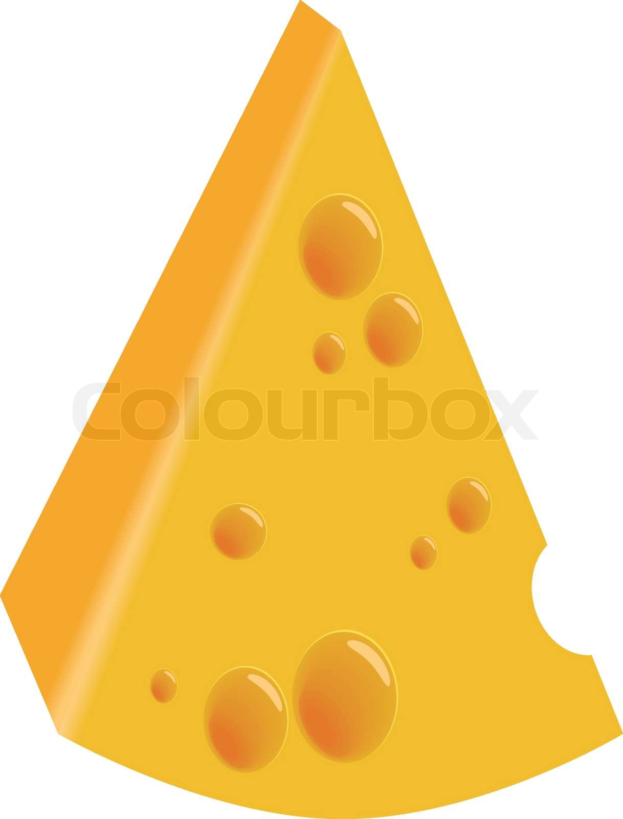 piece of cheese | Stock vector | Colourbox