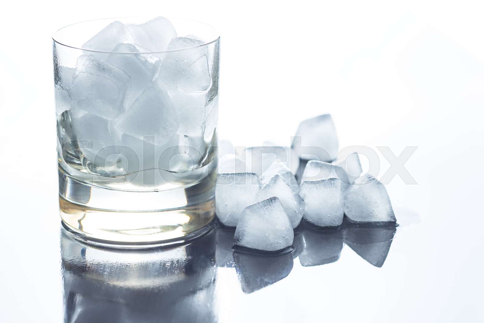 Cold ice cubes. | Stock image | Colourbox