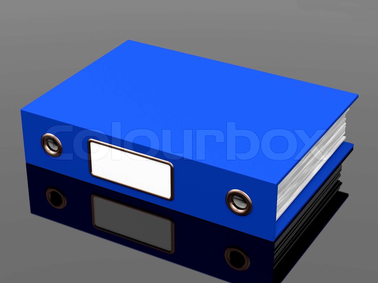 Blue File For Getting The Office Organized | Stock image | Colourbox