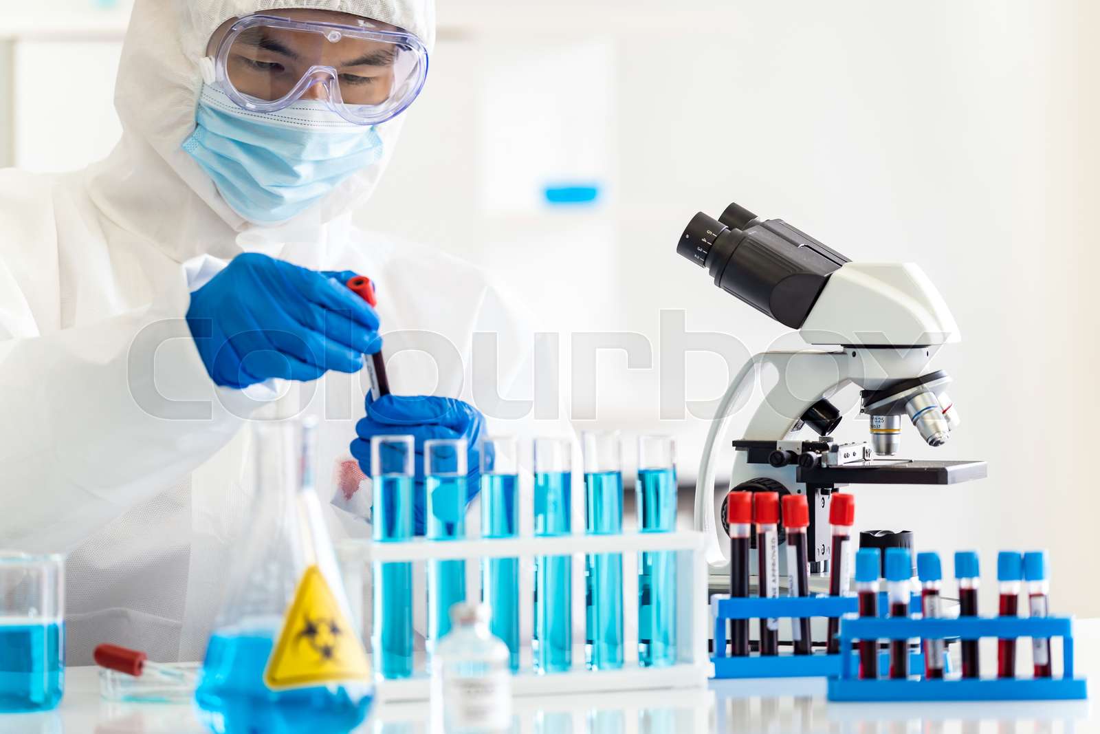 Scientists testing and researching | Stock image | Colourbox