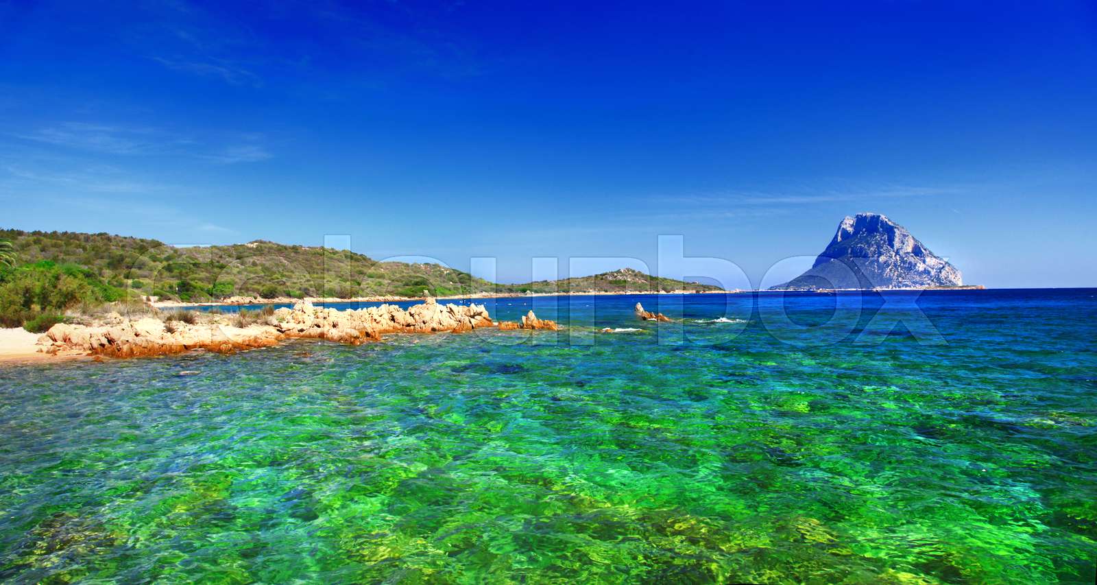Sardinia island, cala Dorata (porto Taverna) Italy | Stock image ...