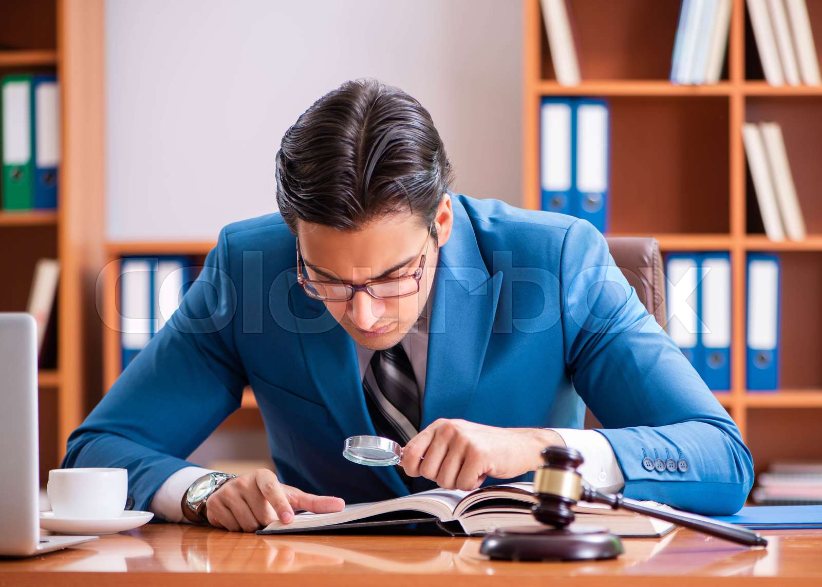 Lawyer working in the office | Stock image | Colourbox