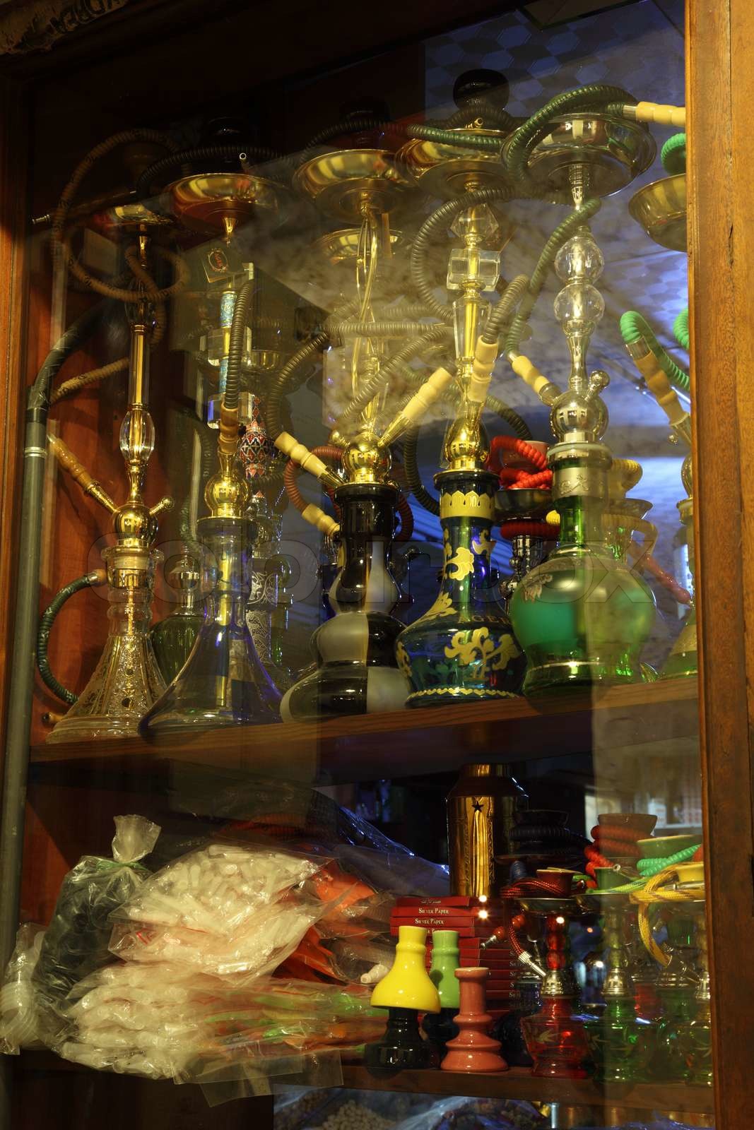 Hookah for sale in Souq Waqif, Doha Qatar | Stock image | Colourbox