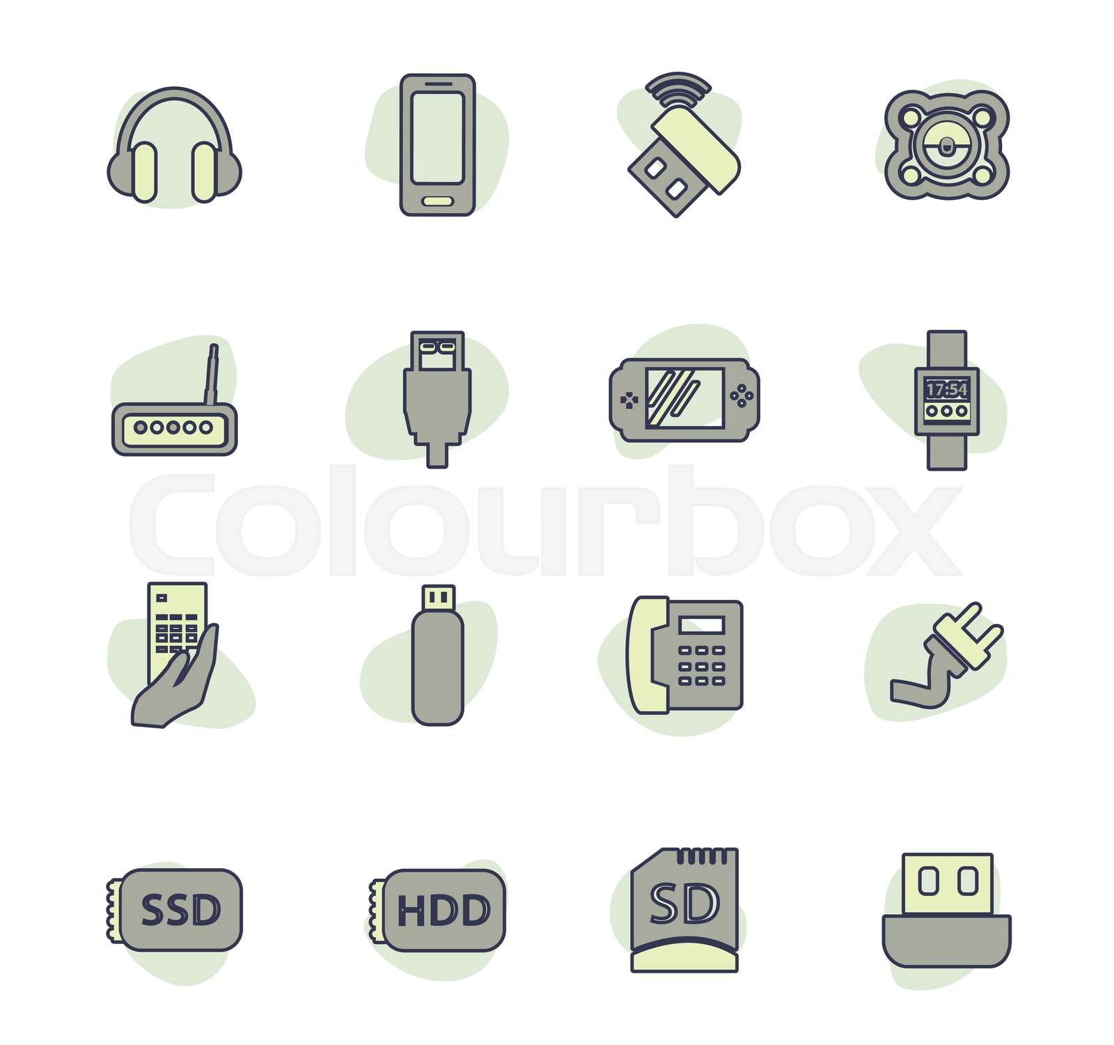 Devices icons set | Stock vector | Colourbox