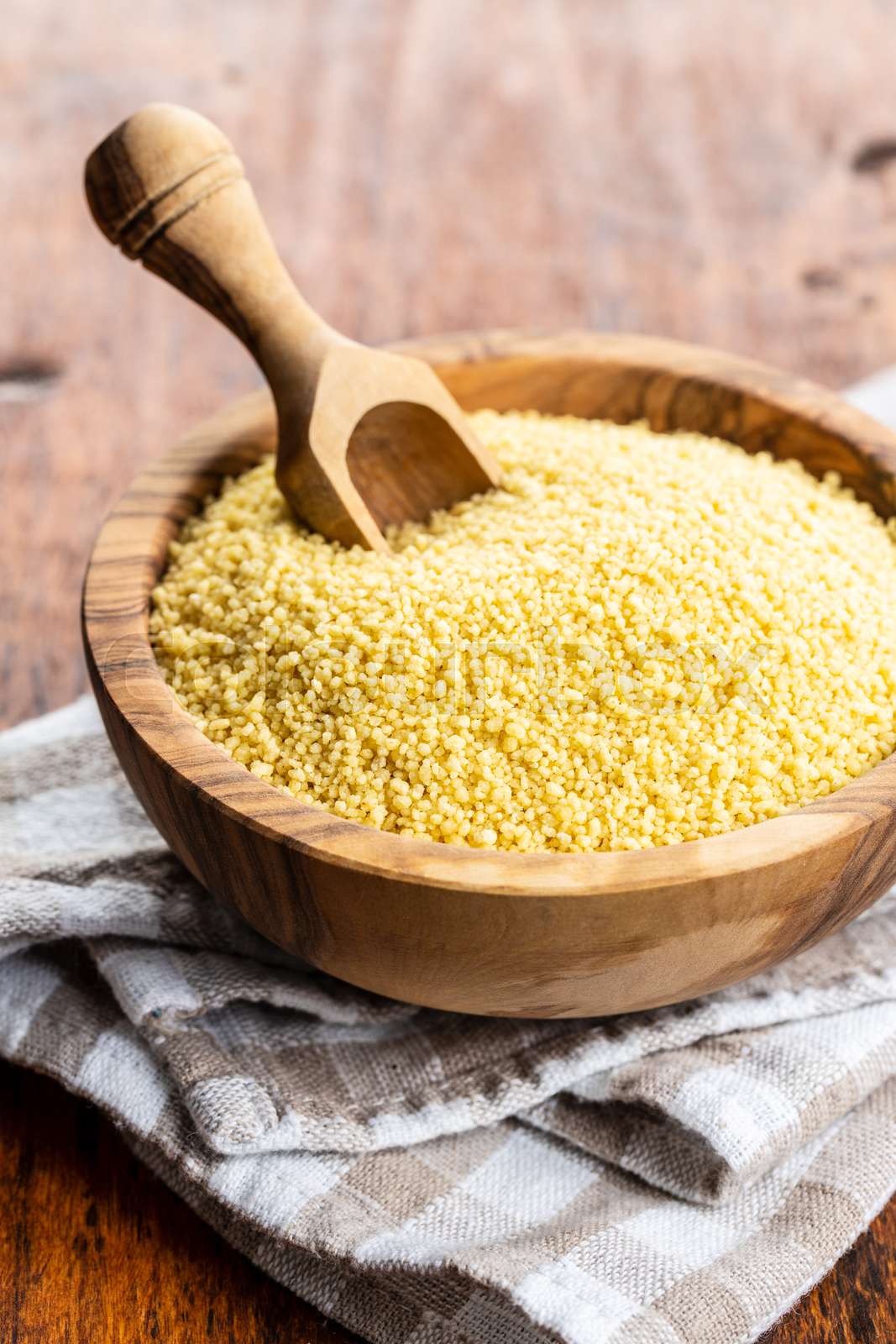 Dry yellow couscous | Stock image | Colourbox