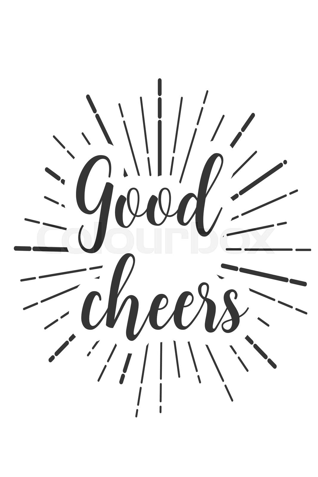 Good Cheers wishes for Christmas and new year | Stock vector | Colourbox