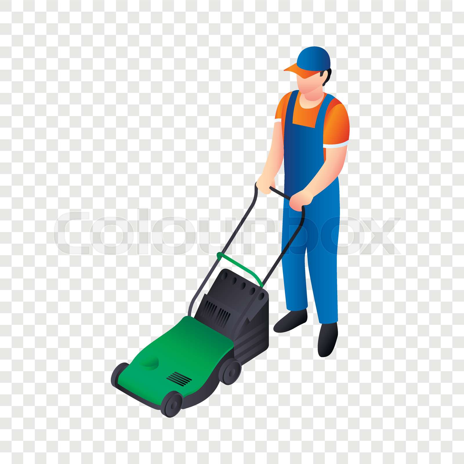 verde, podadora, icono | Vector de archivo | Colourbox